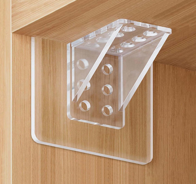 Lot De 4 Support Etagere Invisible,Supports D'Étagères Autocollants ...