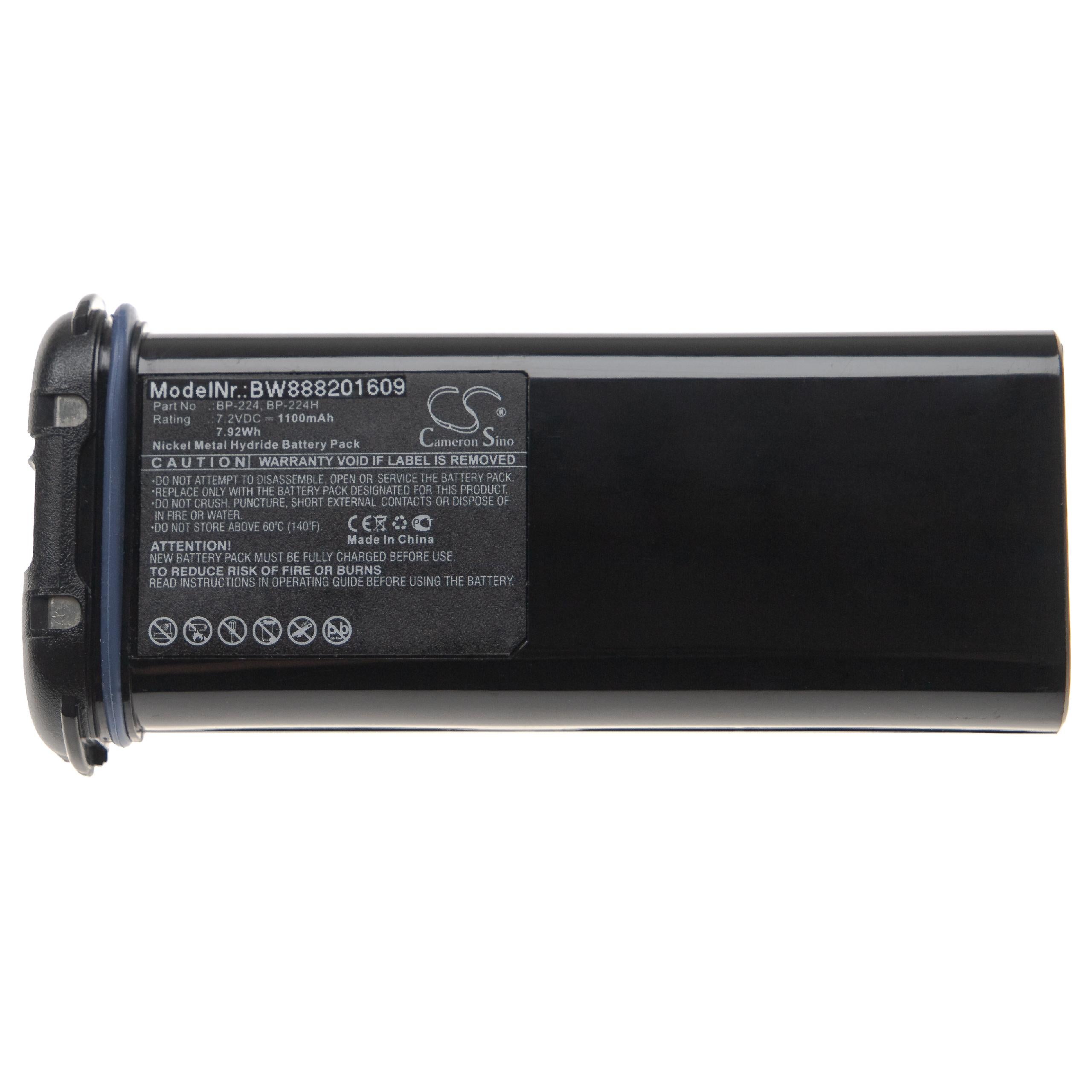 Vhbw Batterie compatible avec Icom IC-M21, IC-M2A, IC-M31, IC-M32 radio ...