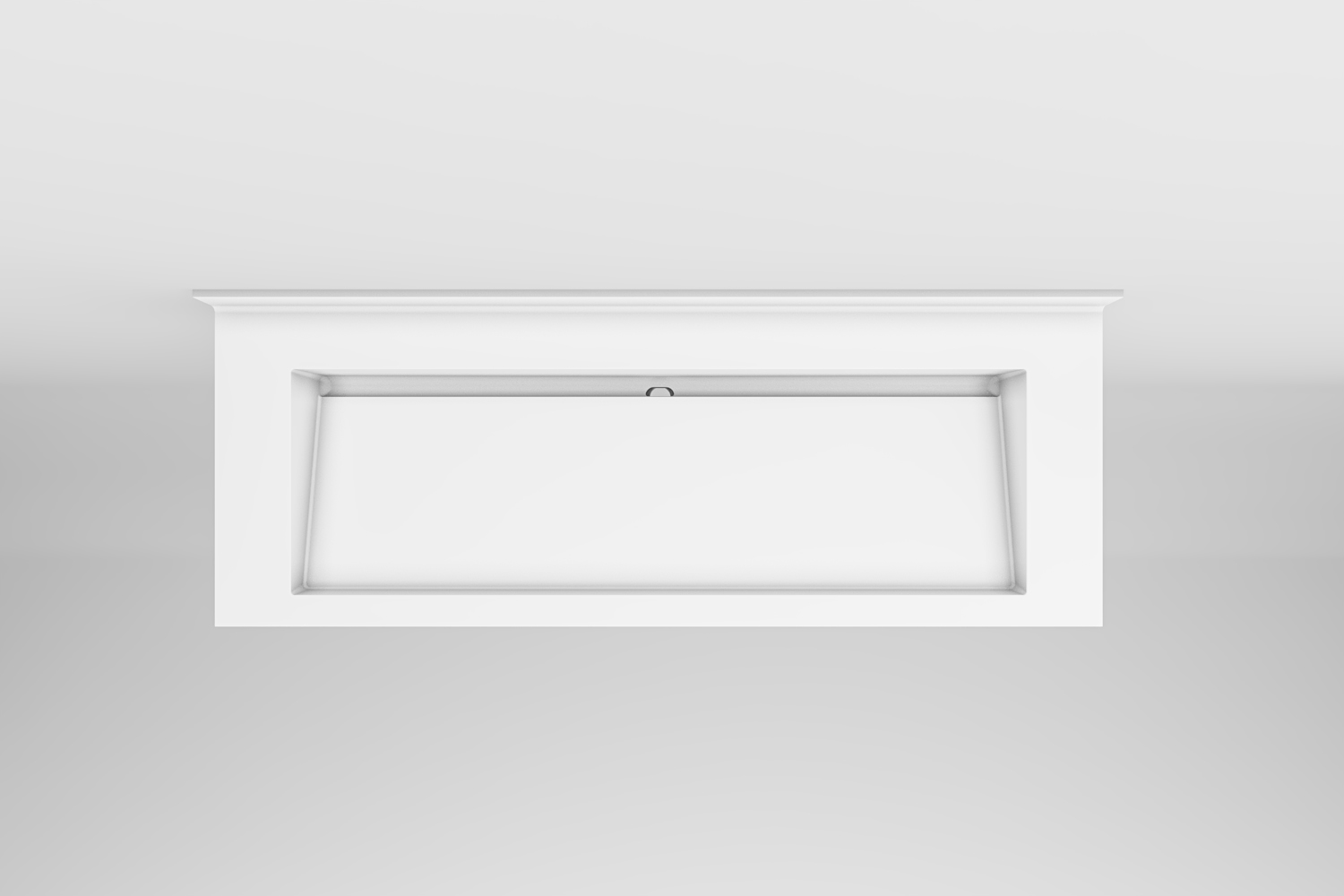 Plan vasque design autoportant de 1400 mm avec caniveau linéaire, aux ...