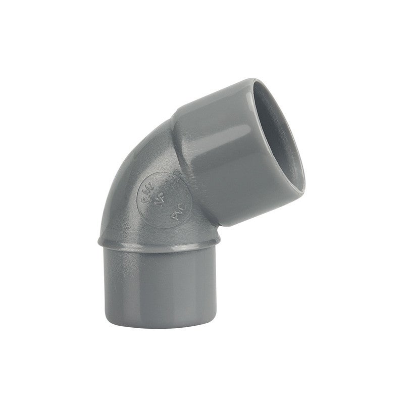Coude PVC Wavin 67-30 DN40 Mâle Femelle gris Réf 392366 | Leroy Merlin