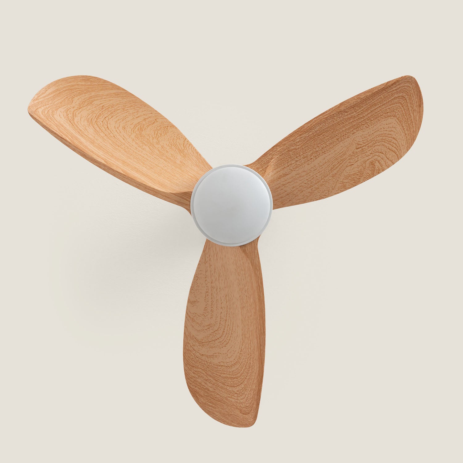 Ventilateur de Plafond LEDKIA LIGHTING Poros Evo Blanc et avec Lumière ...