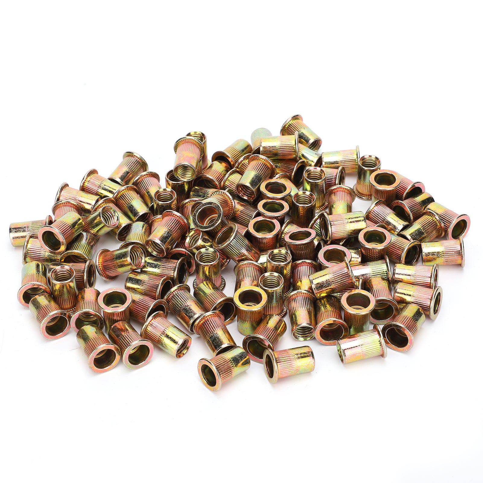 Lot de 100 écrous à rivets M10 en acier au carbone plaqué zinc pour ...