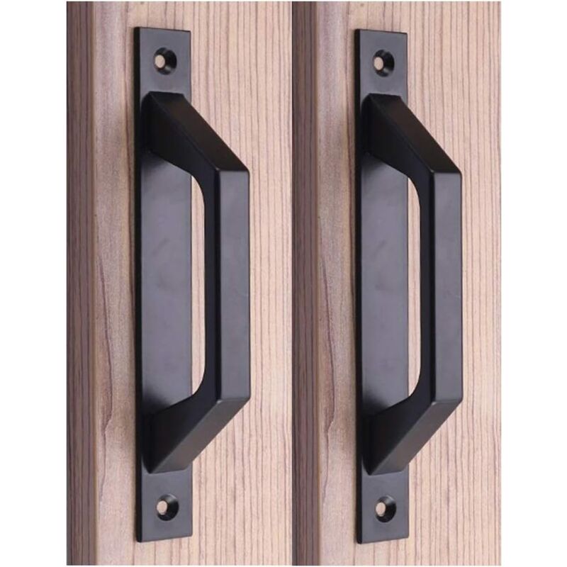 Lot de 2 poignées de porte coulissante de style grange, 20 cm, en ...