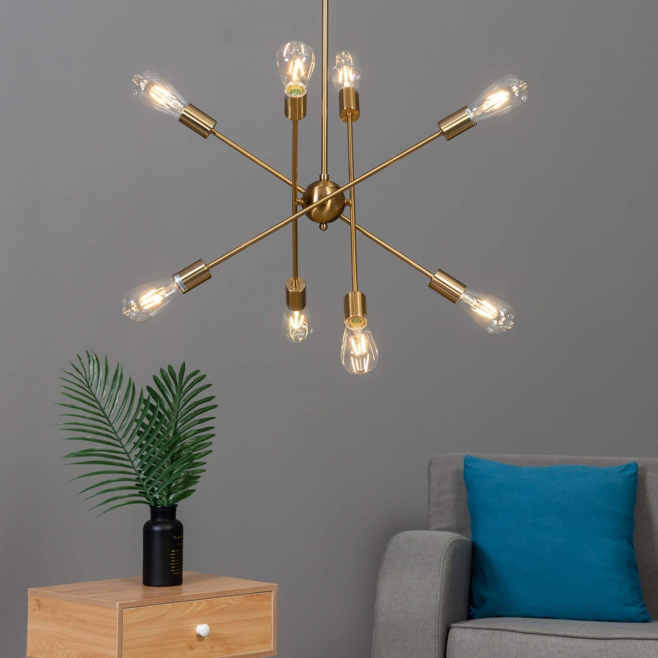 Suspension en métal Laiton 60 cm - Sagitta | Leroy Merlin