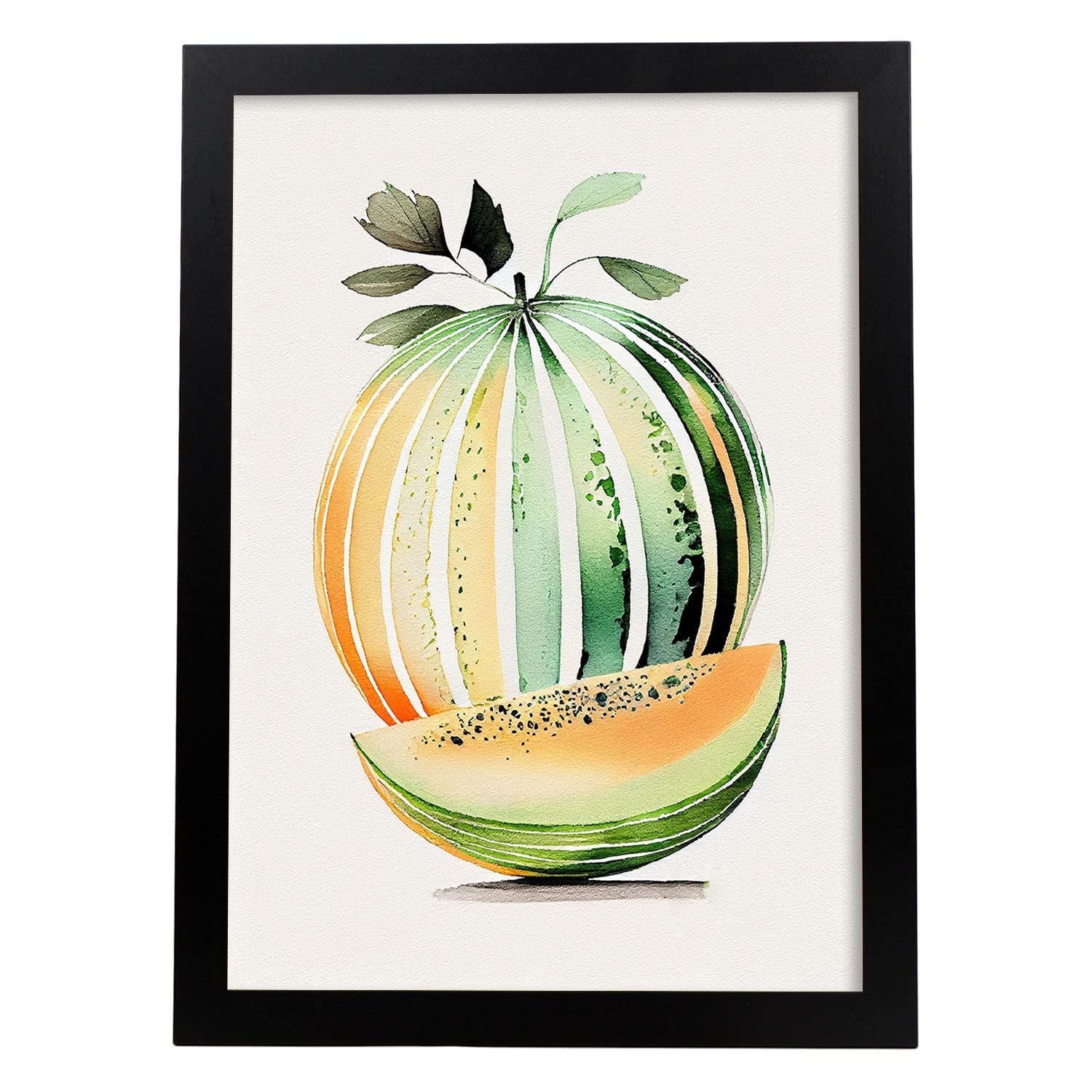 Nacnic Poster De Melón A Todo Color Ilustraciones De Frutas Verduras Y ...