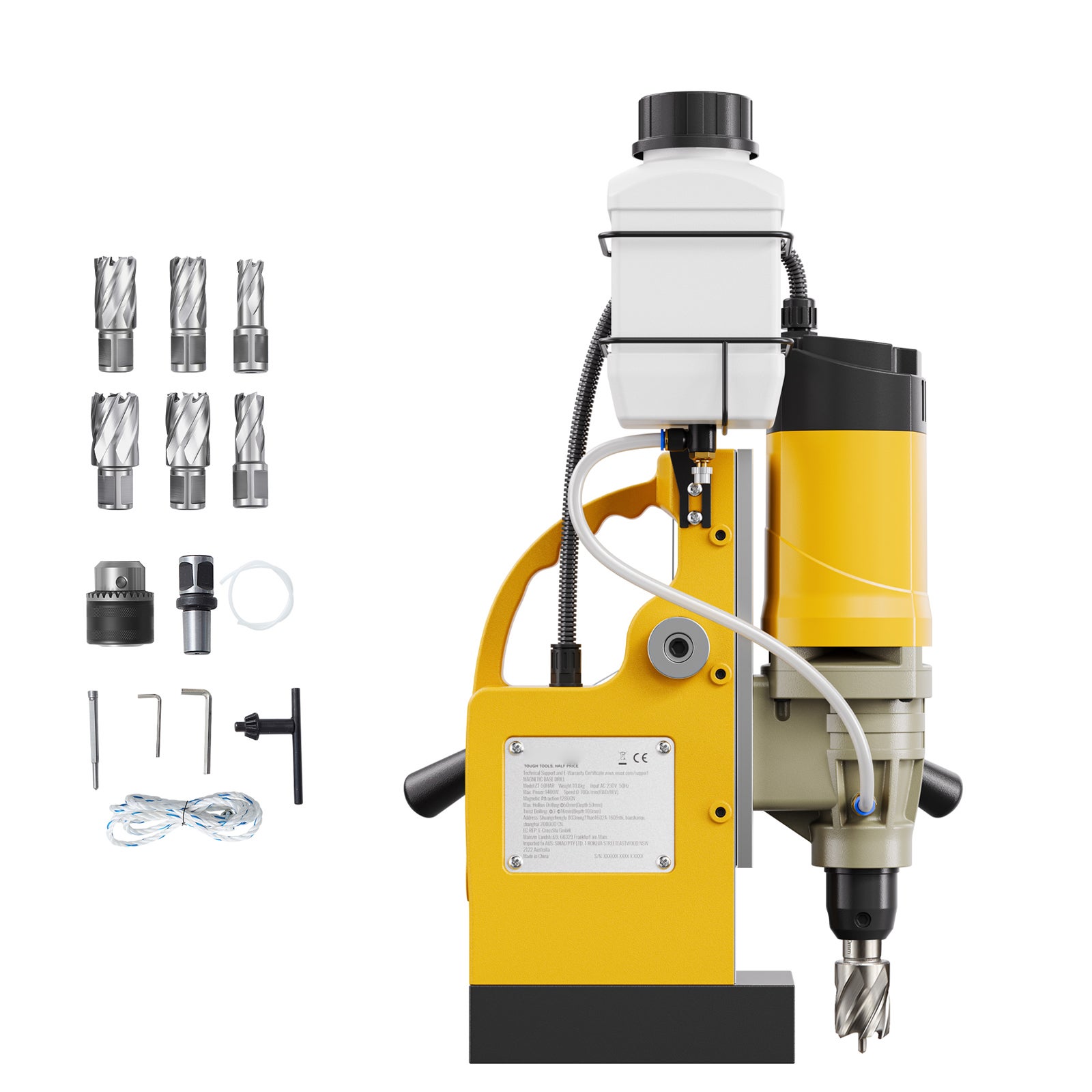 Perceuse magnétique SucceBuy 1400W,alésage 2 po,2878 lbf,colonne ...