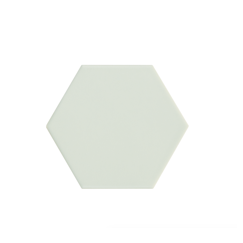 Carrelage sol / mur hexagonal uni vert menthe mate 11,6x10,1 cm ...