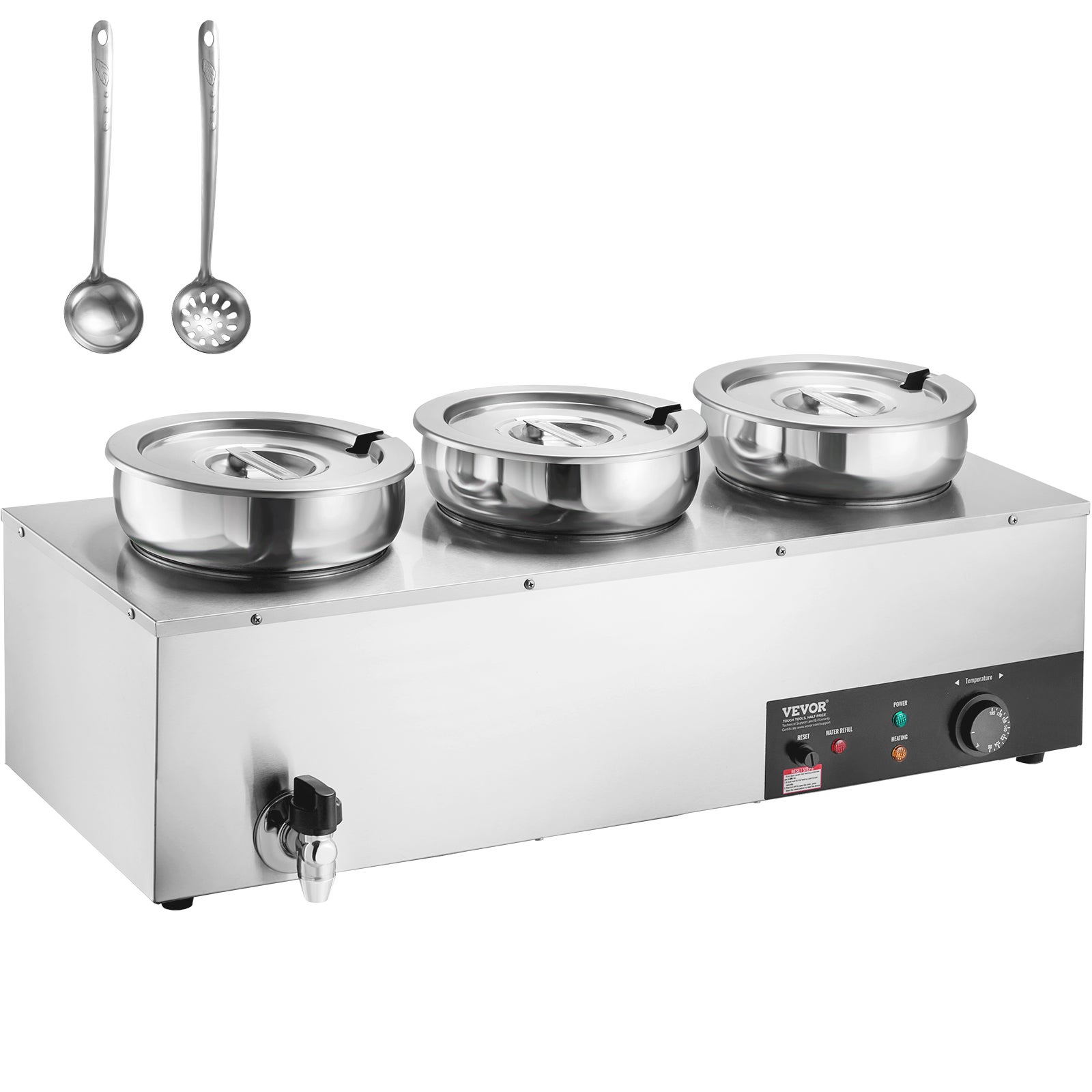 Olla 3 x 7 L, 1200 W, Termo de comida profesional con olla de acero ...