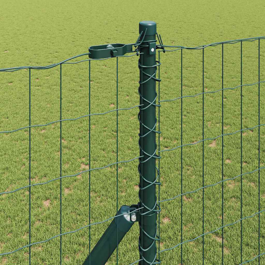 Valla verde con postes, 1,6 x 10 m, acero y PVC. | Leroy Merlin