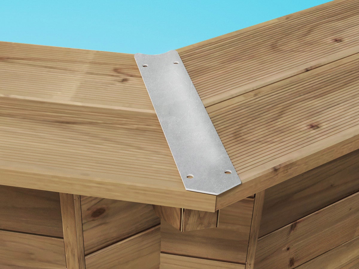 Cache angle pour piscine bois - Lot de 8 | Leroy Merlin