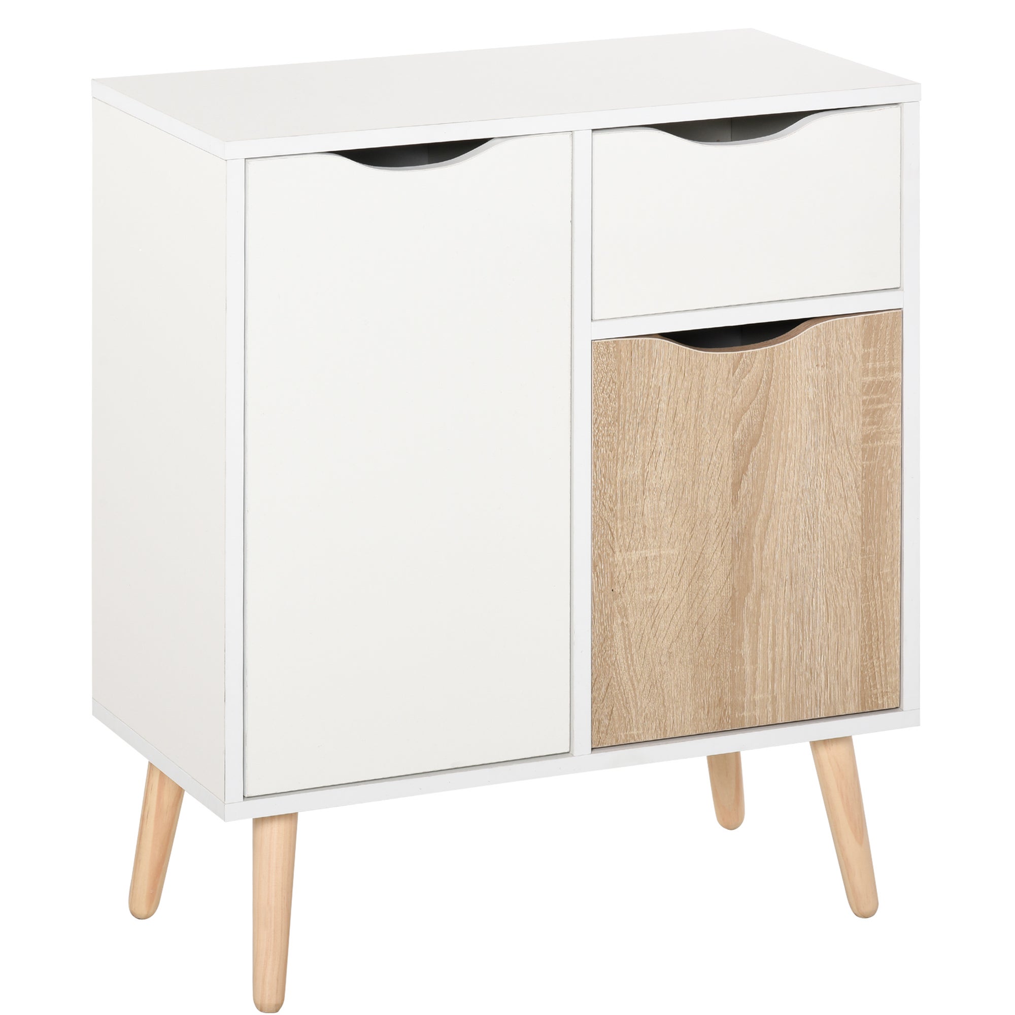 Buffet Meuble de Rangement Design scandinave 2 placards tiroir ...