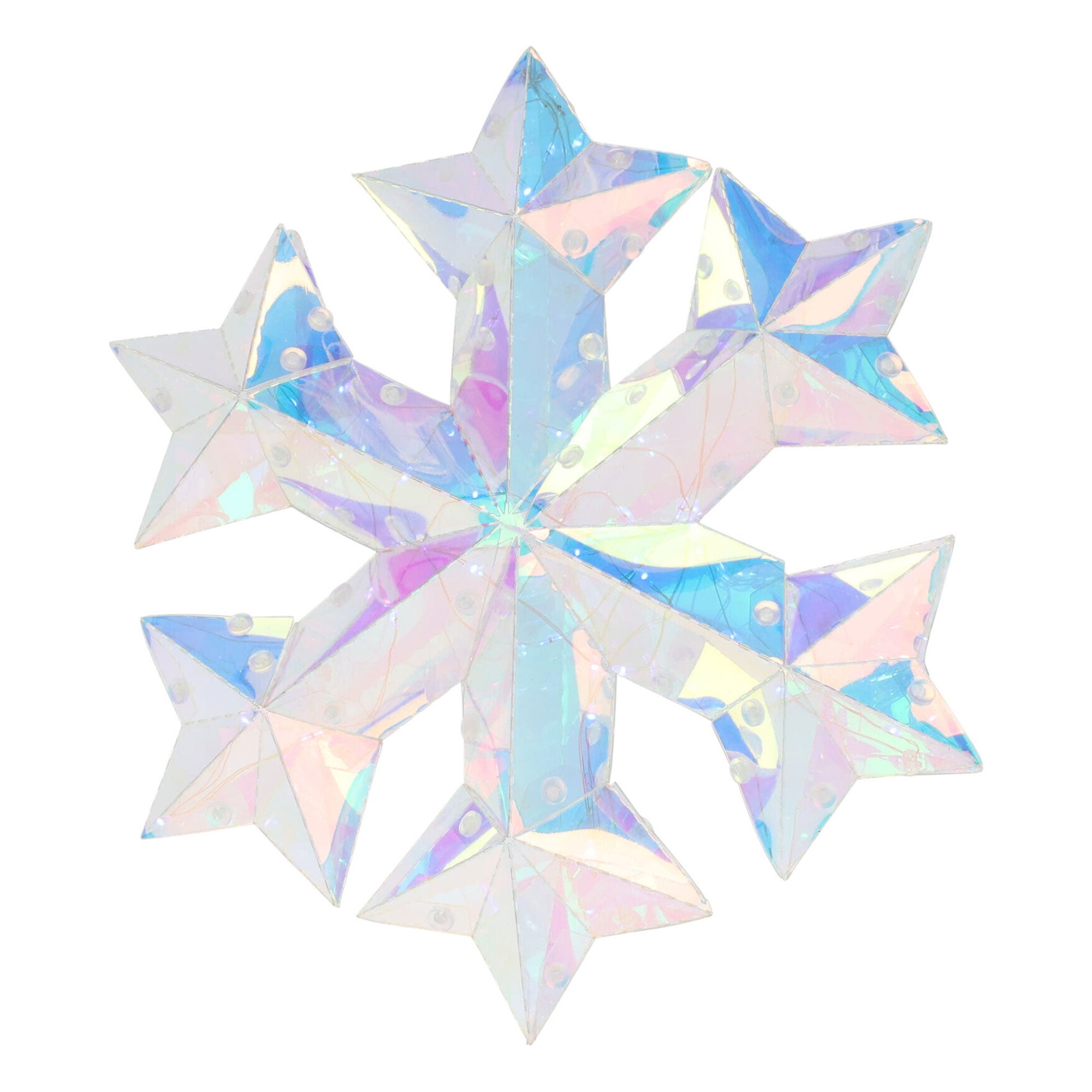 Flocon de neige lumineux WellHome avec 30 LED arc-en-ciel cool 27 x 5 x ...