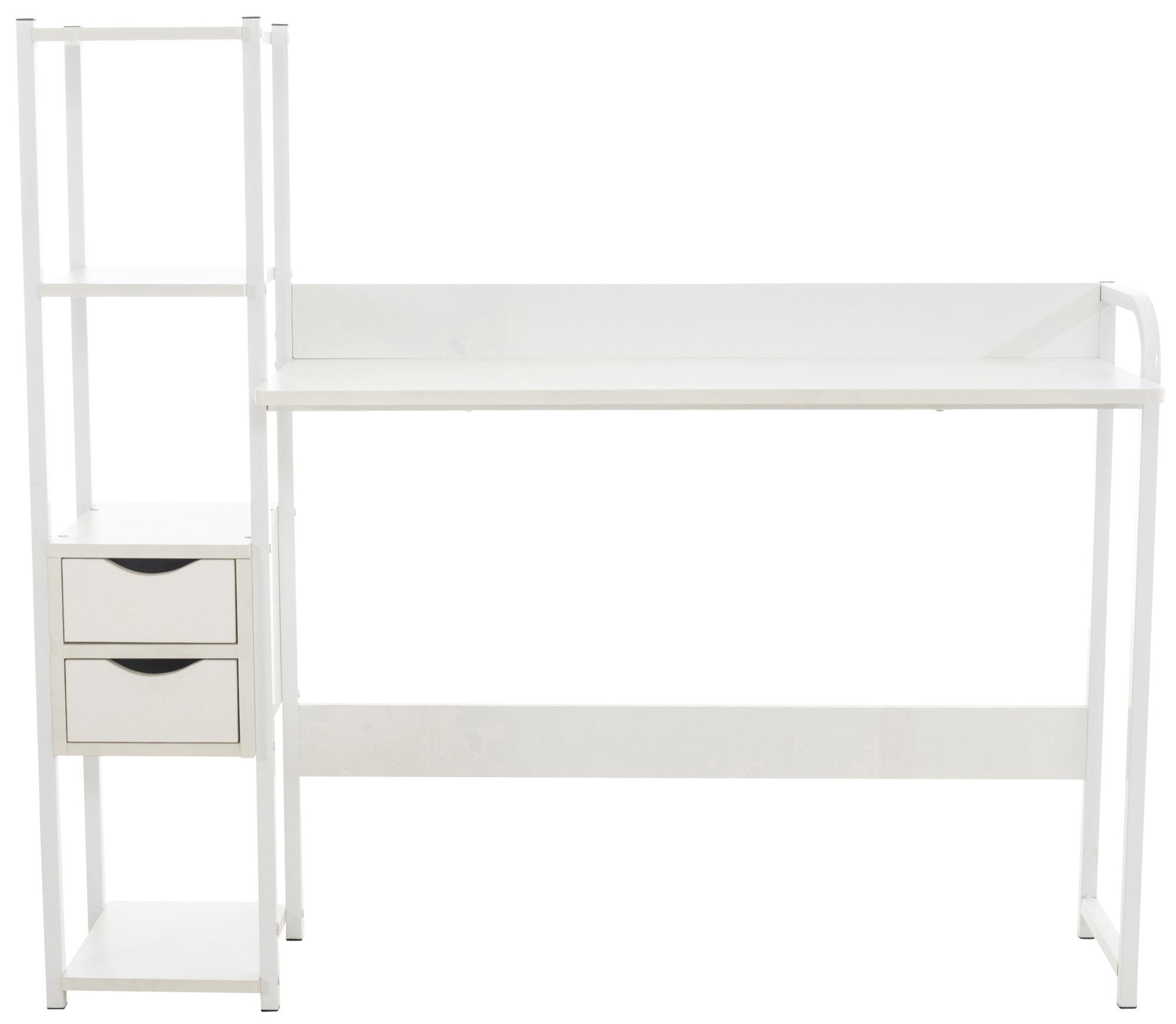 Bureau style industriel avec étagère et espace de rangement table d ...