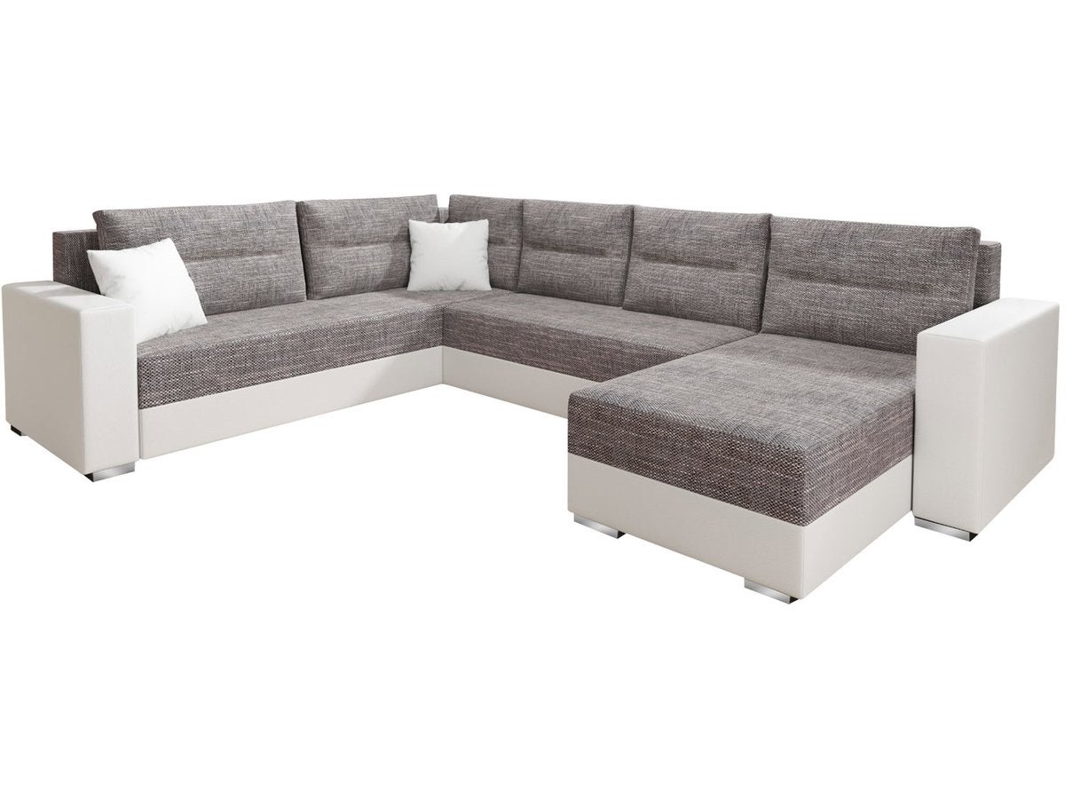 Canapé d'angle Panoramique convertible "Gred U" - 314 x 217 x 90 cm - 5 ...