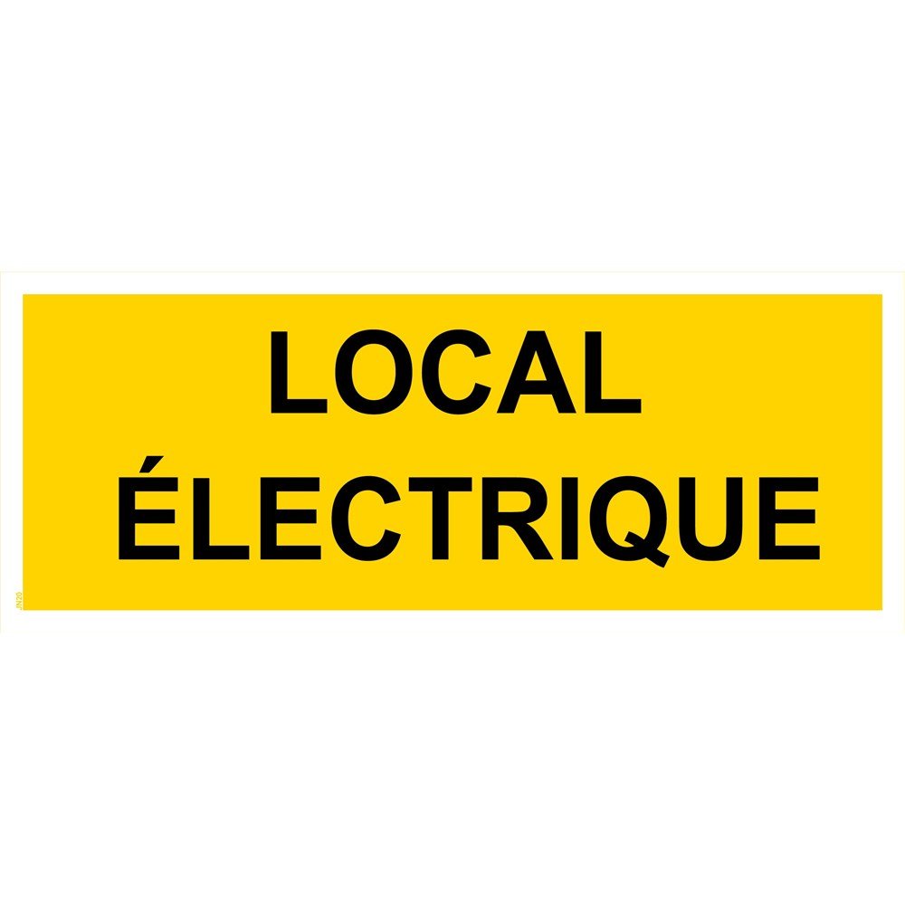 Panneau "Local électrique" - PVC 200x80 cm / Marque : Mondial ...