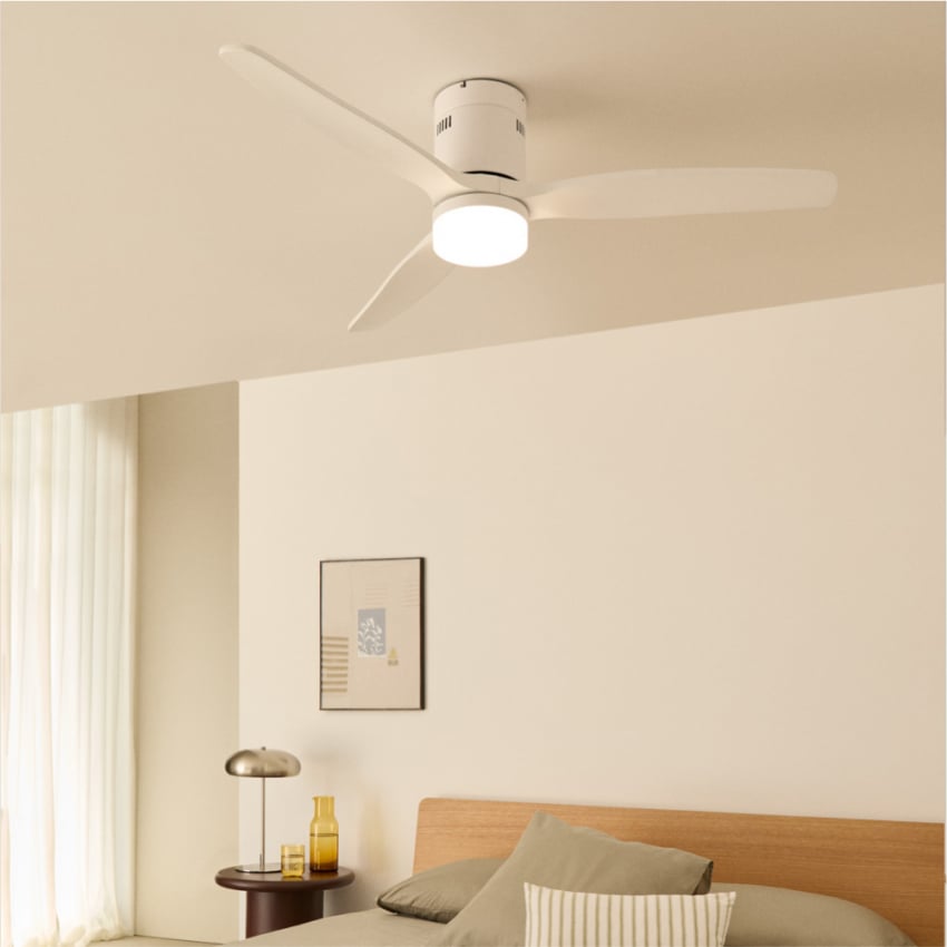 WIND CALM NATURAL WOOD M - Ventilador de techo 40W silencioso 100% ...