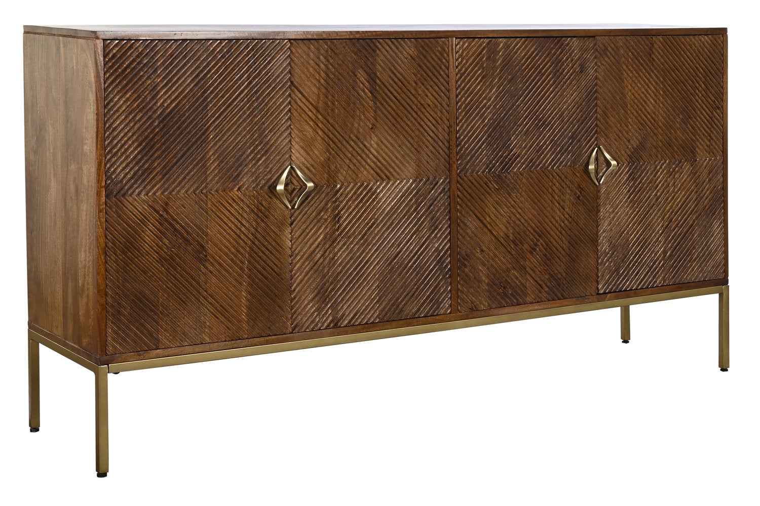 Buffet Mango Metal 170X40X90 Marron Oscuro | Leroy Merlin