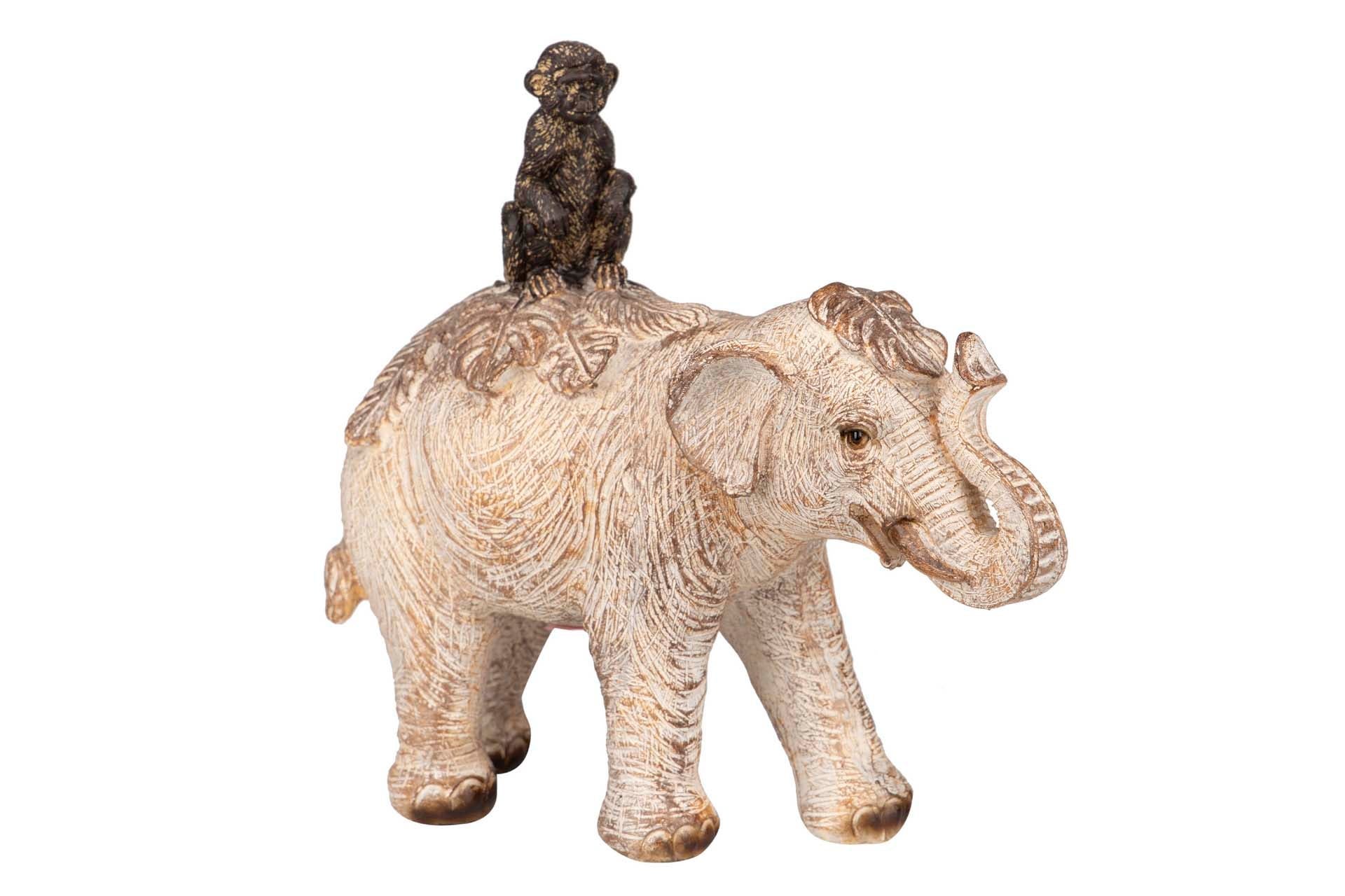 Elefante C/monos 20x8x19 Cm | Leroy Merlin
