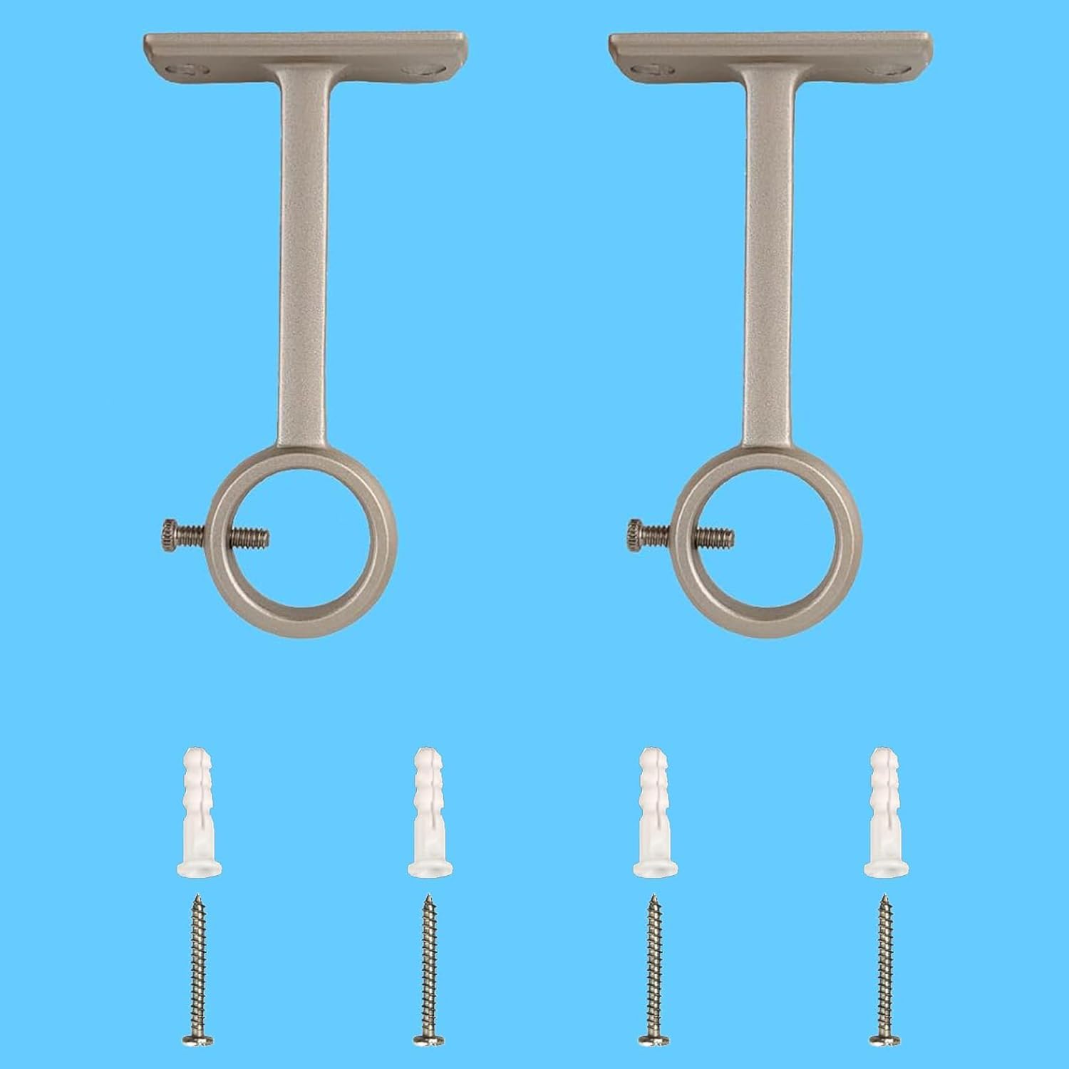 2 supports de tringle à rideaux, fixation de tringle à rideaux, support de tringle à rideaux ...