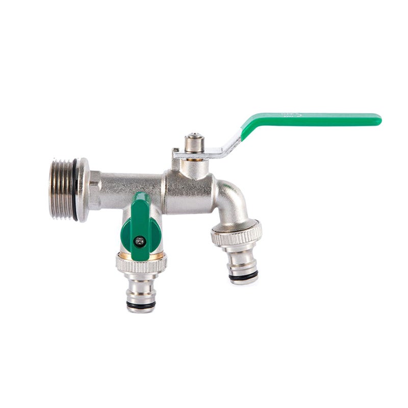 Raccord de robinet à double touche 1/2 pouce Valve de sortie épaissie ...