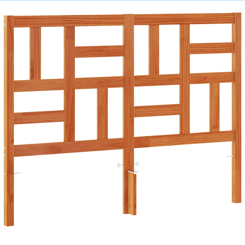 Testiera in legno massello di pino color marrone cera 160 cm ...