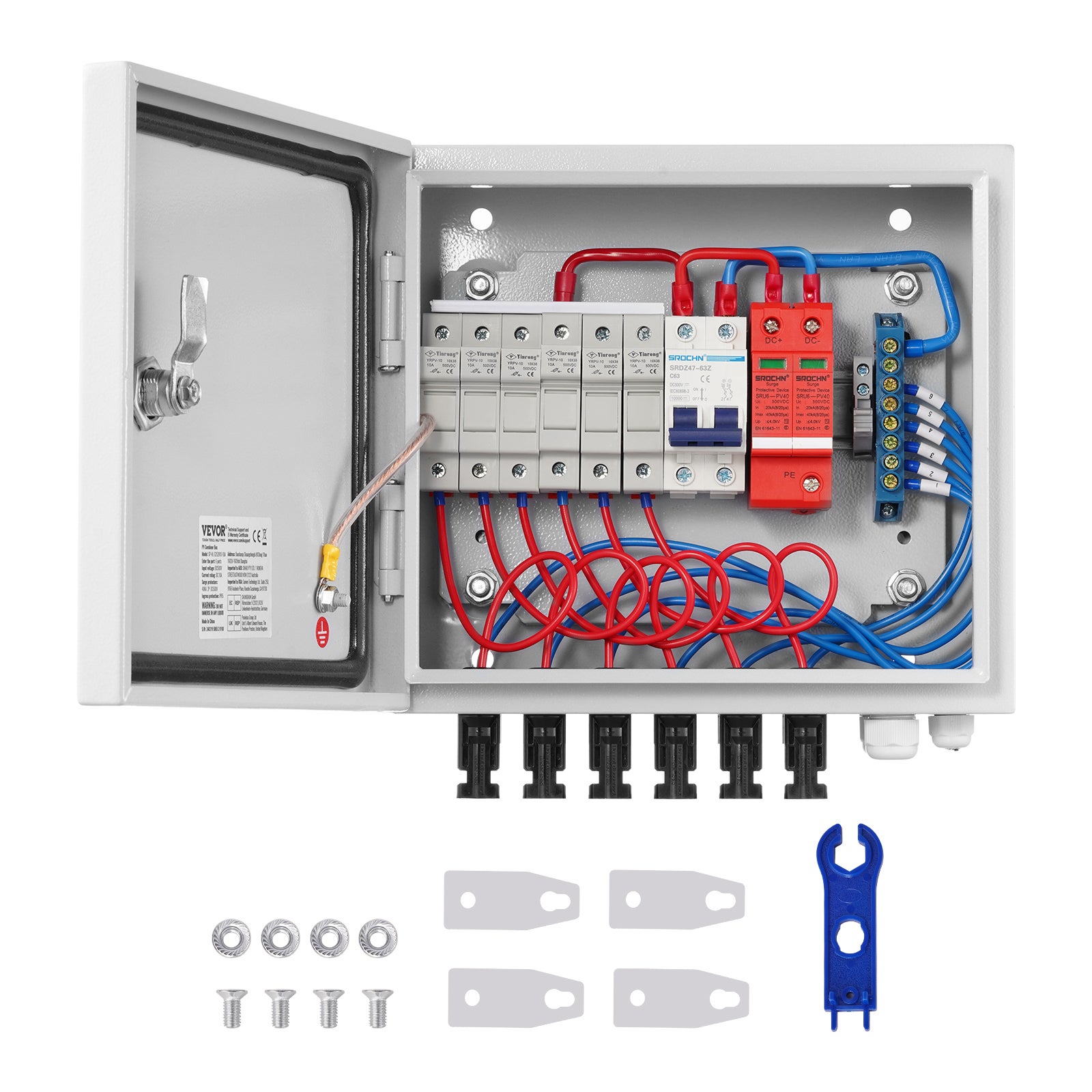 VEVOR quadro fotovoltaico, quadro solare con fusibile da 15A di ...