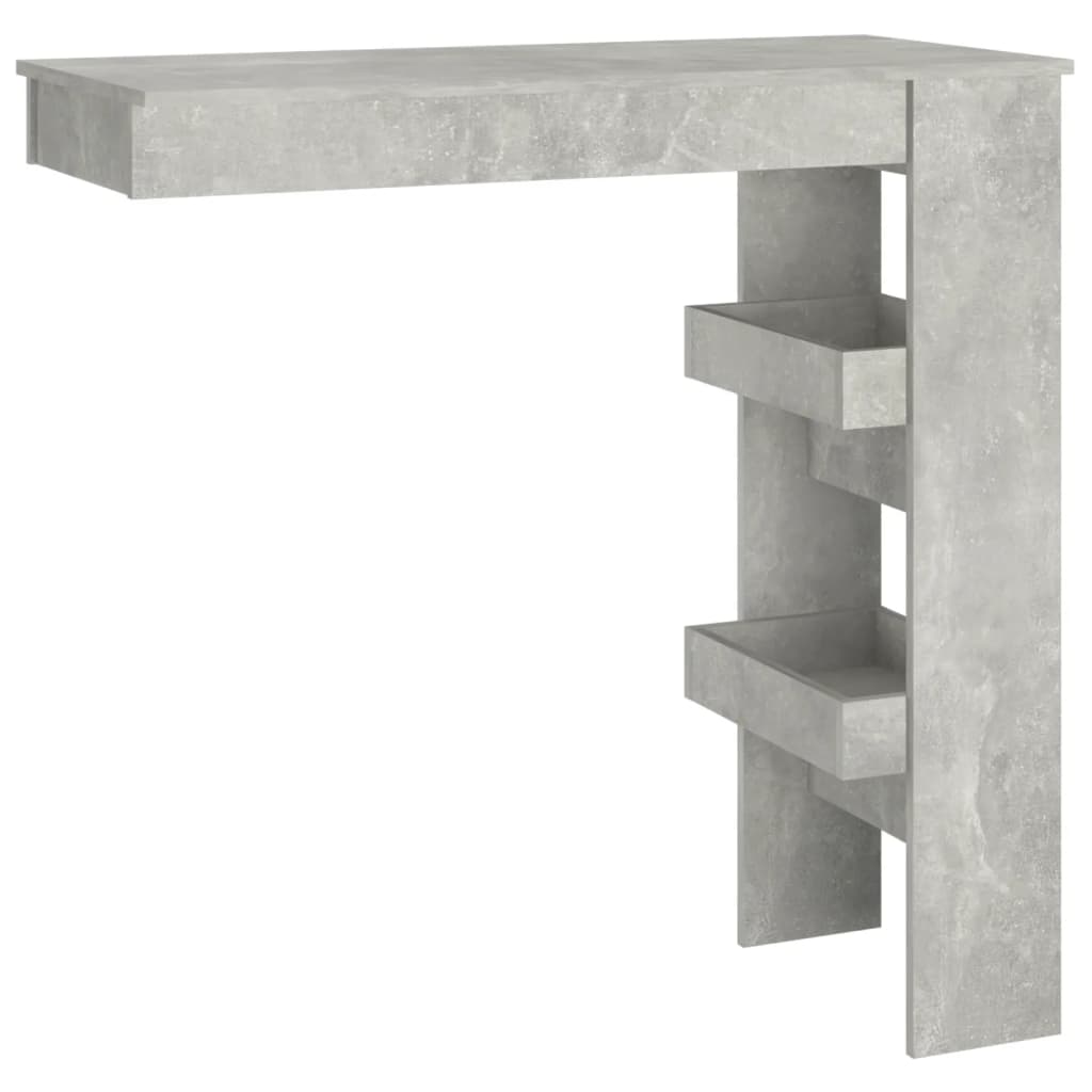 Mesa de bar de pared madera contrachapada gris 102x45x103,5cm | Leroy ...