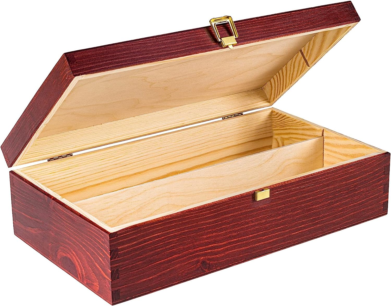 Creative Deco Boîte Caisse à Vin en Bois Rouge | Cadeau vin Mariage ...