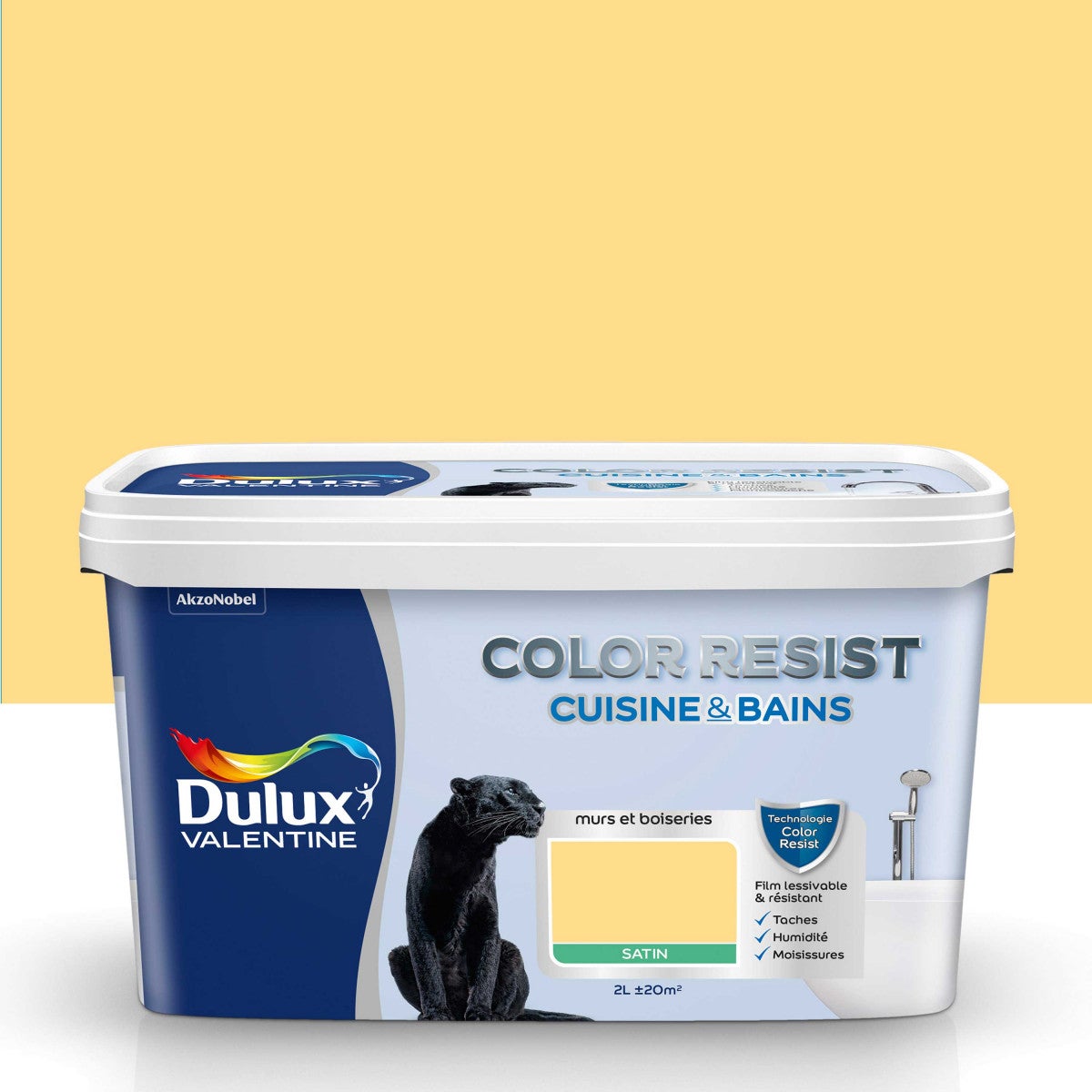 Peinture Color Resist Cuisine & Bains Jaune Frais | Leroy Merlin