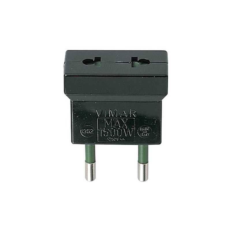 01352 Adaptador S10 - Usa+eu Negro | Leroy Merlin