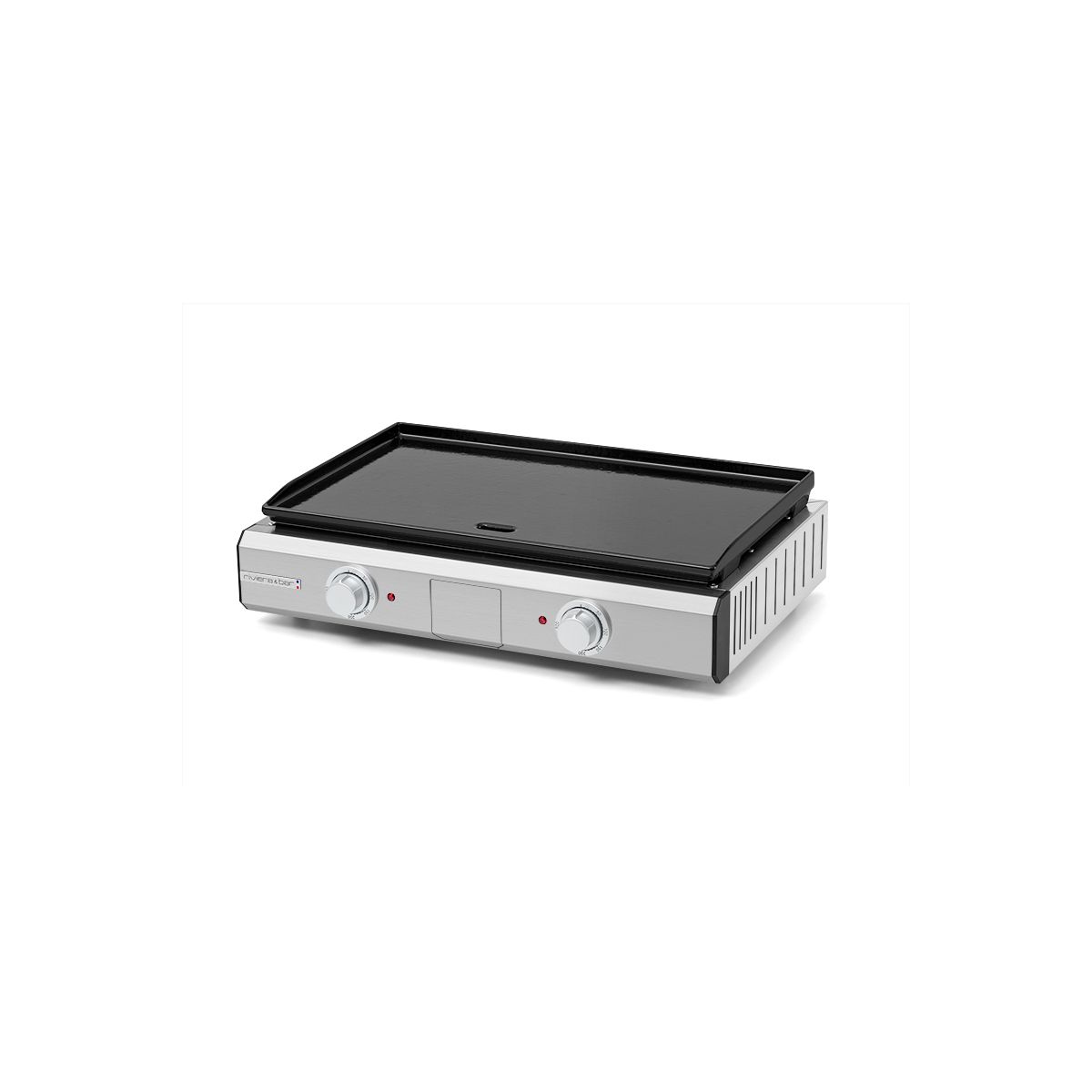 Plancha électrique RIVIERA ET BAR QPL1060 émaillée 2 brûleurs à poser ...