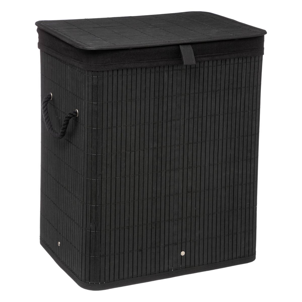 Panier à linge 60L Noir - 5 five simply smart | Leroy Merlin