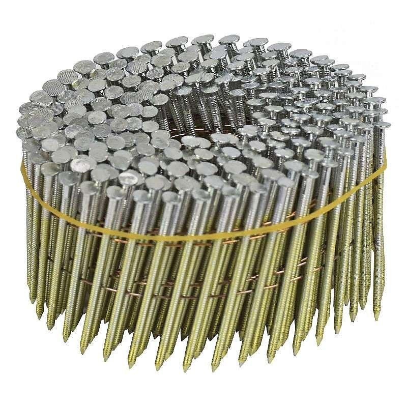 3600 Pointes en rouleau 90 x 3.1 mm 16° NORFIX NFX11387 plat zingué ...