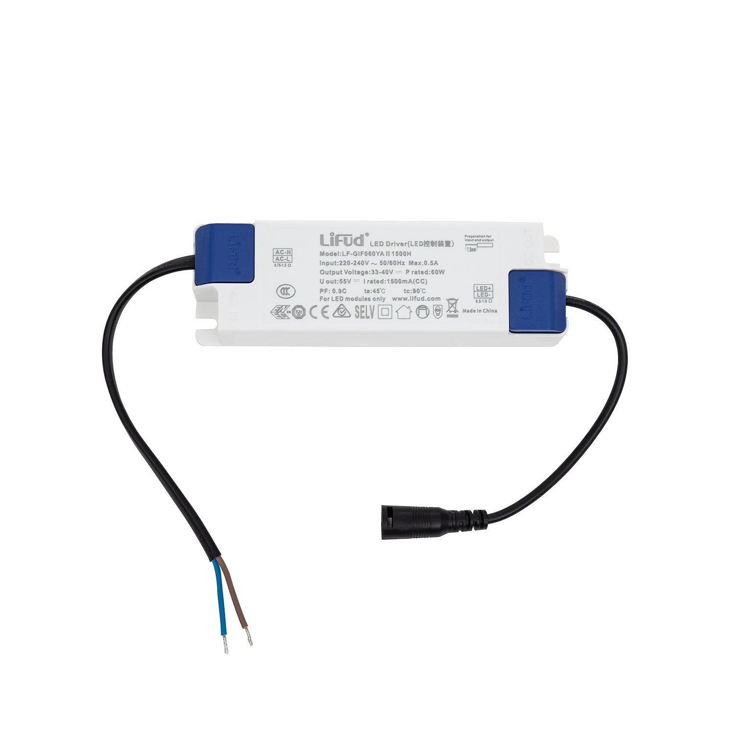 Driver LIFUD 220-240V Sortie 33-40V 1500mA DC 60W No Flicker LF ...