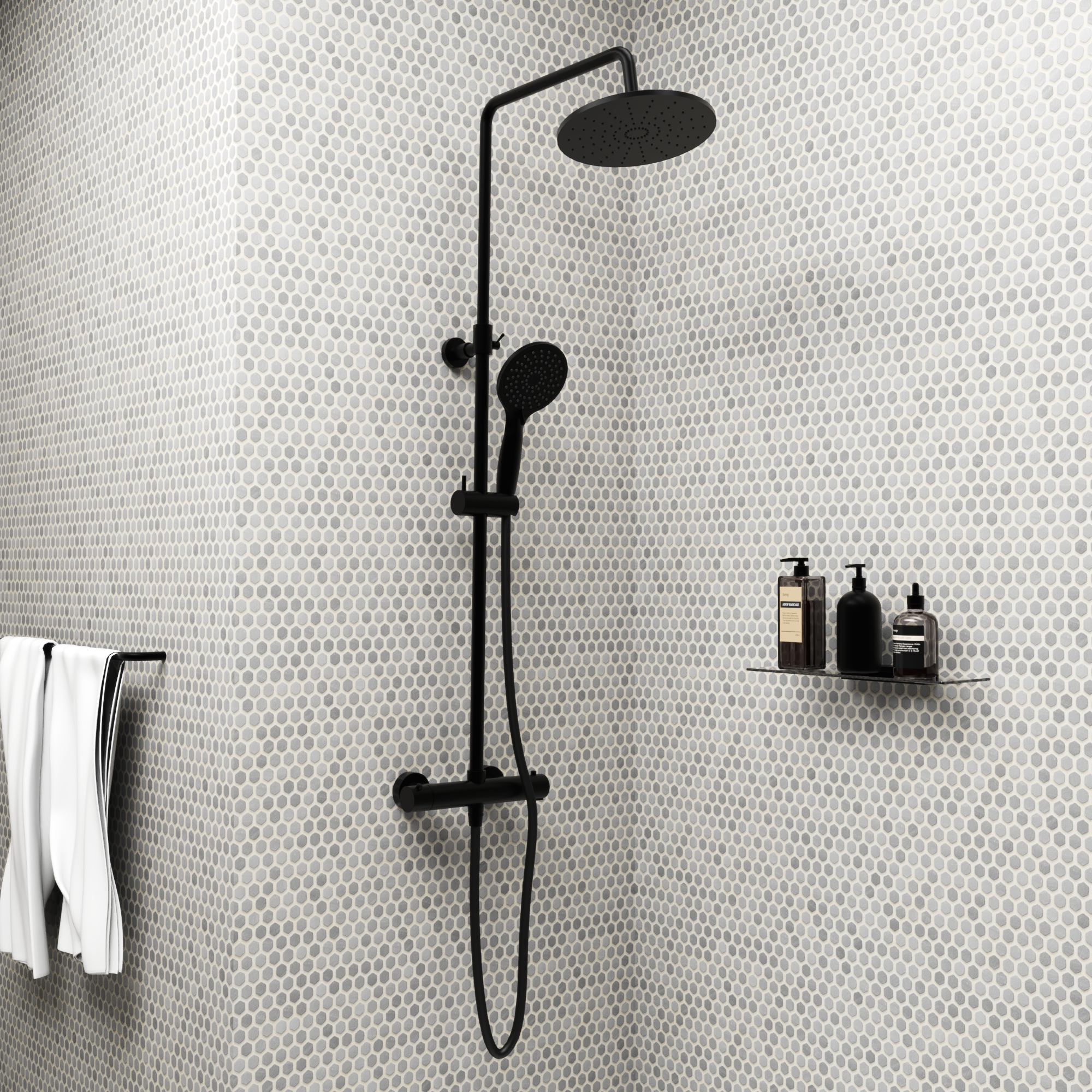 Colonne de douche ThermoBlack - Aquasani Column | Leroy Merlin