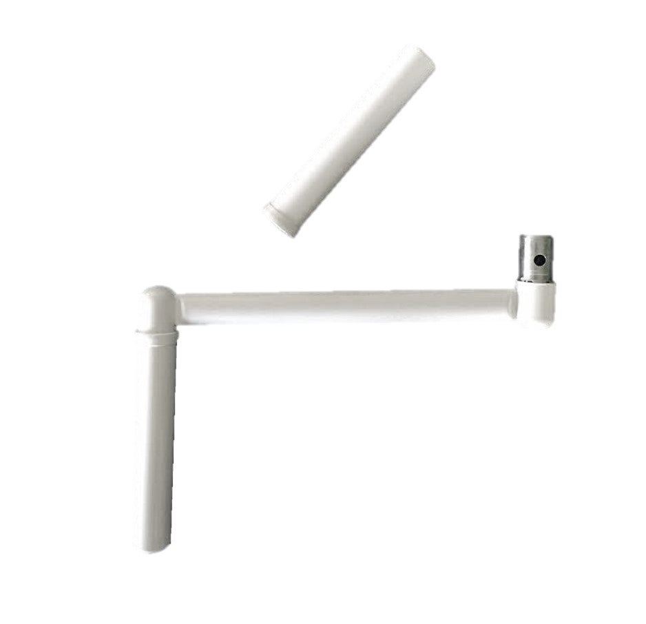 Poignee De Manivelle Profil Blanc Laquee [l.300] | Leroy Merlin