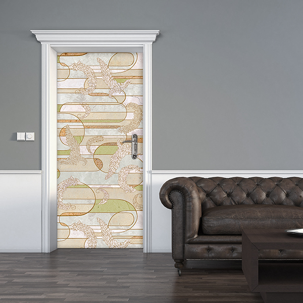 Sticker pour portes sans bulles et découpable - Style liberty 73x210cm ...