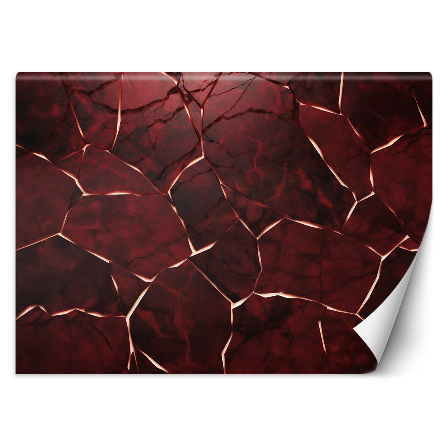 Papier peint, Texture rouge 3D 150x105 | Leroy Merlin