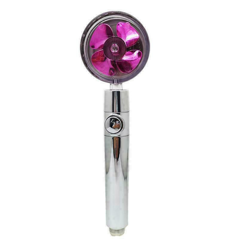 Handheld High Pressure Turbo Propeller Shower Head 360° Rotated ...