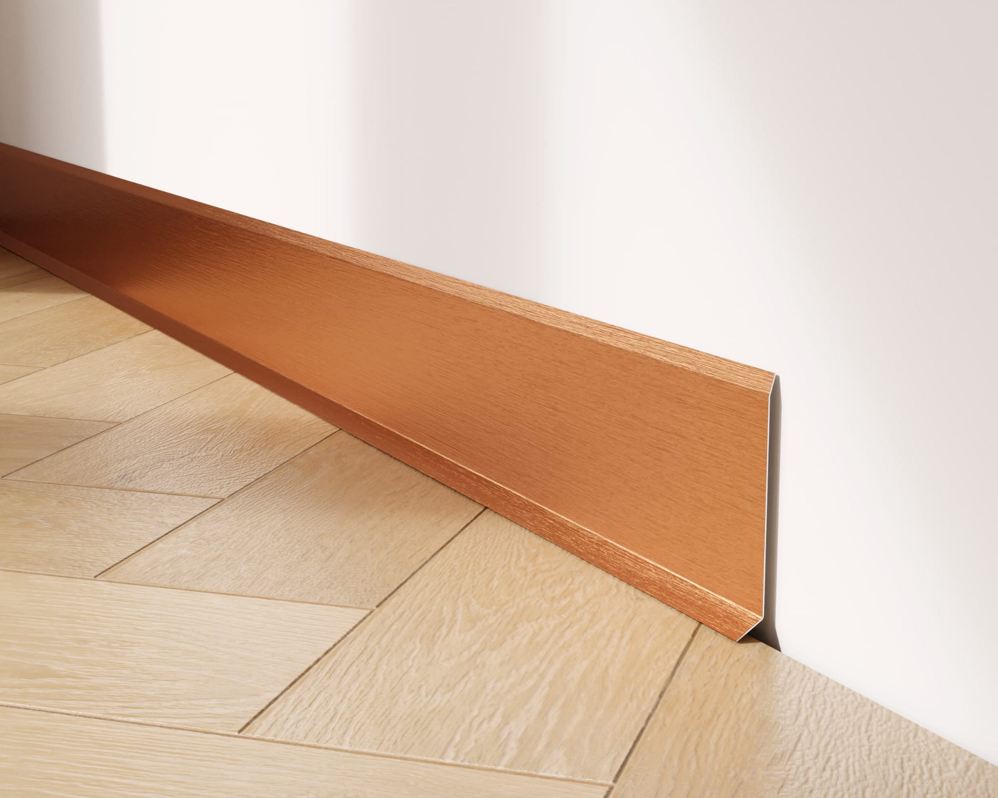 Rodapié decorativo en acero inoxidable para suelos y paredes 8cm x ...