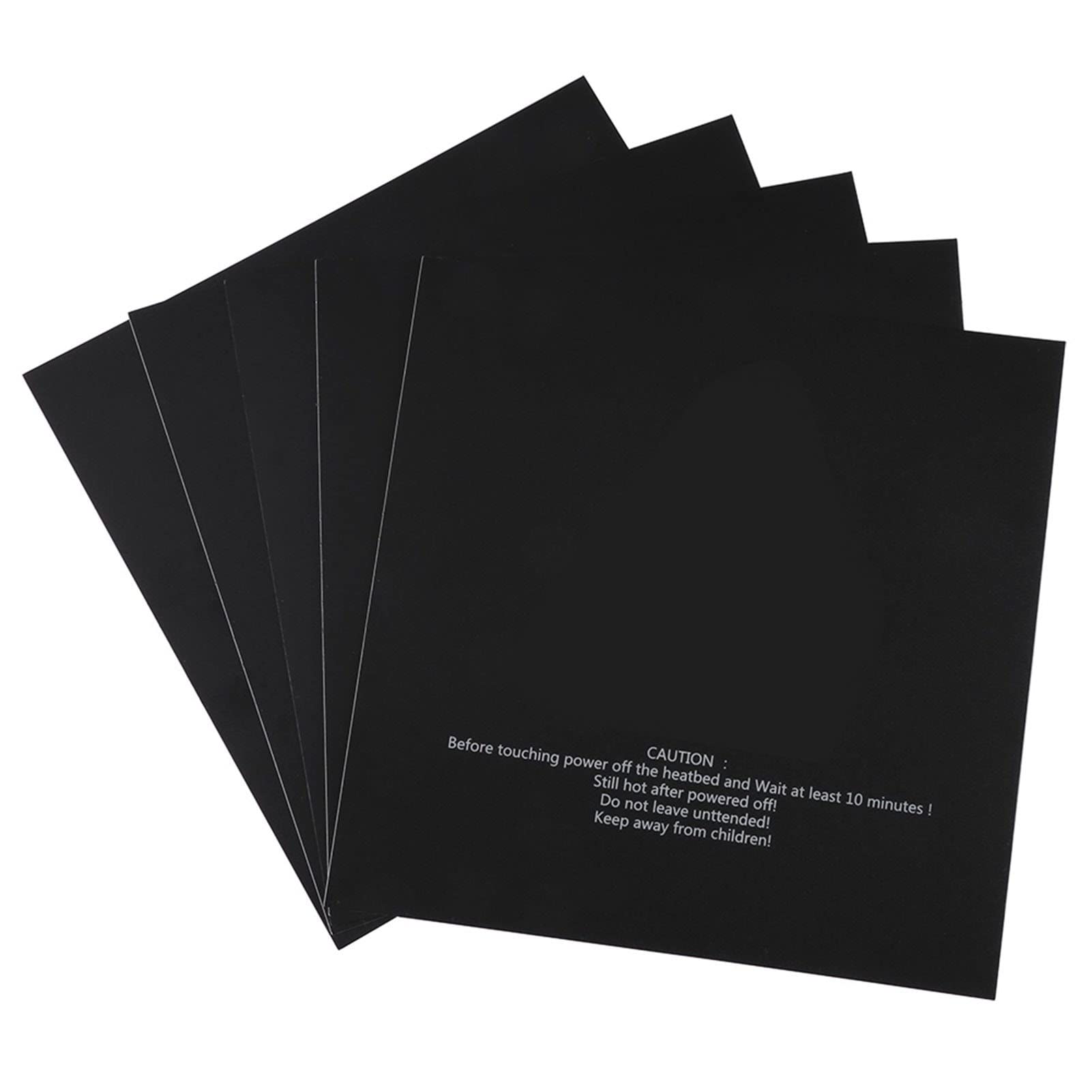 5-Pack 3D Printer Heated Bed Stickers, Anti-Warping Adhesive for PLA ...