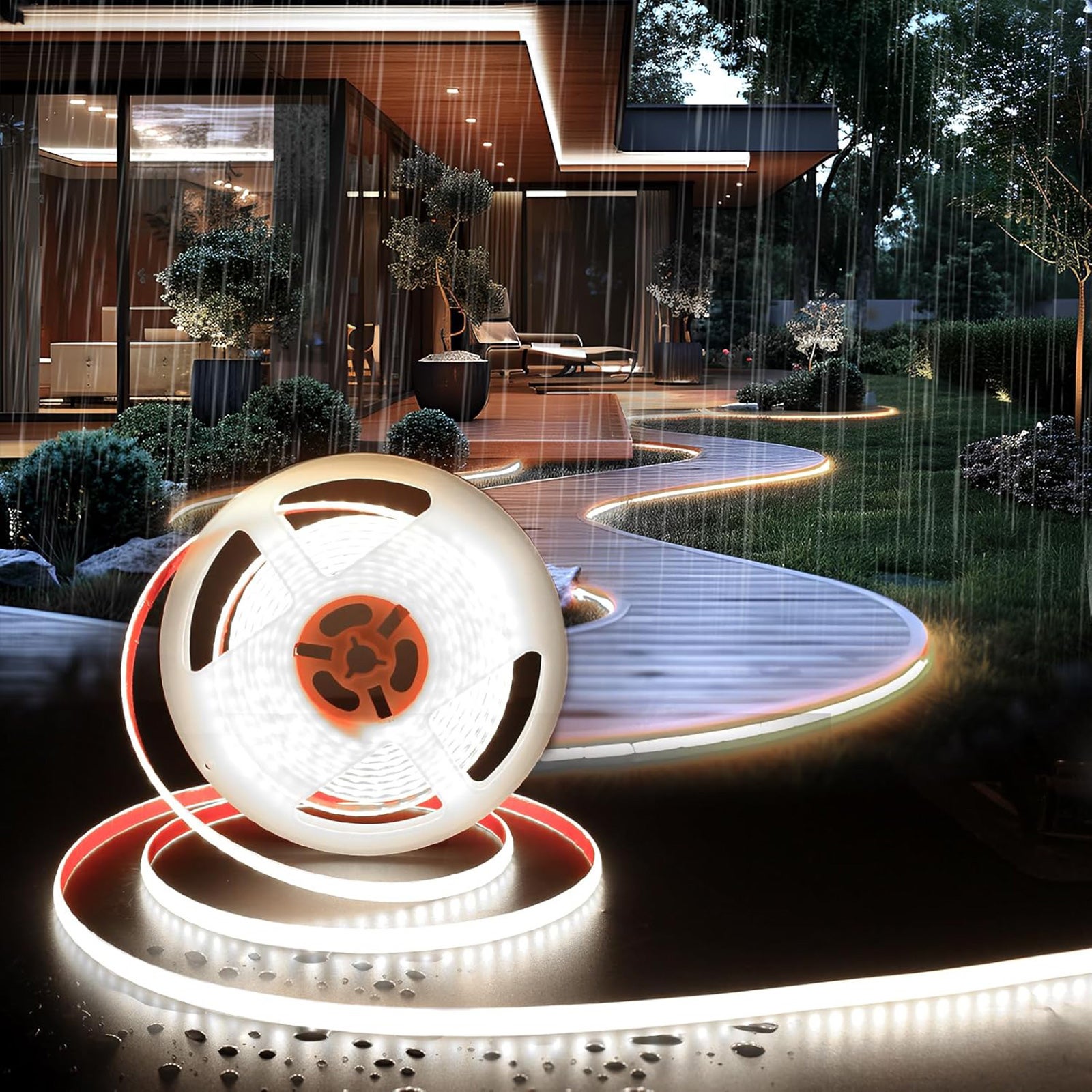 Tira LED 24V 10 metros Tira regulable Hoja COB lineal luz continua 280 ...