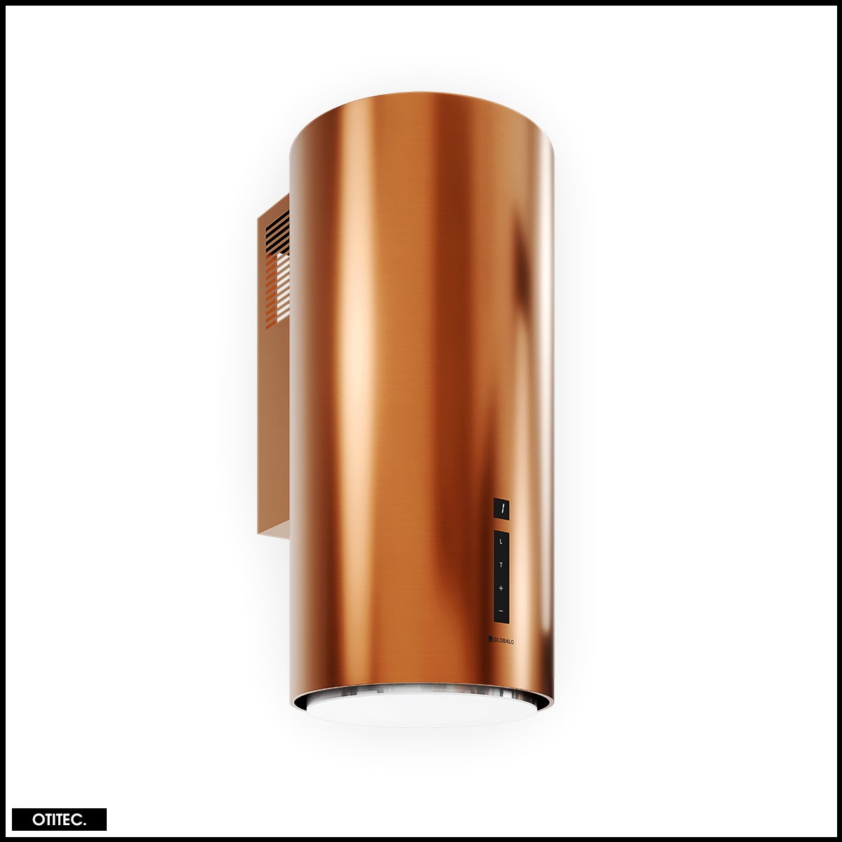 Hotte Murale Aspirante Silencieuse - 39 cm - 660 m3/h - HEWENO - Cuivre ...