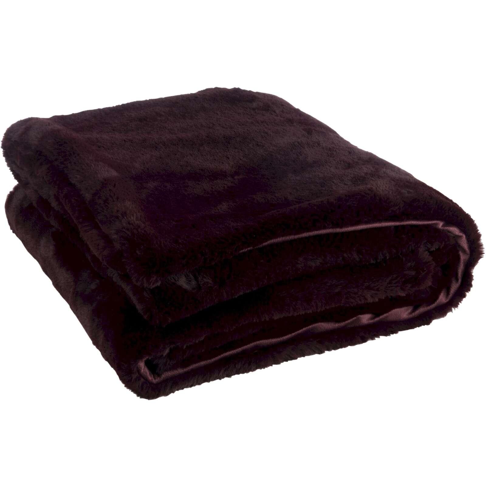 Plaid cutie rouge fonce bicton 180 x 130 x 3 cm Rouge | Leroy Merlin