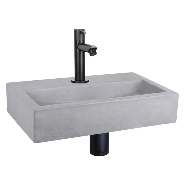 Differnz Flat Set lave-mains 38x24x8cm 1 trou avec robinet droit et ...