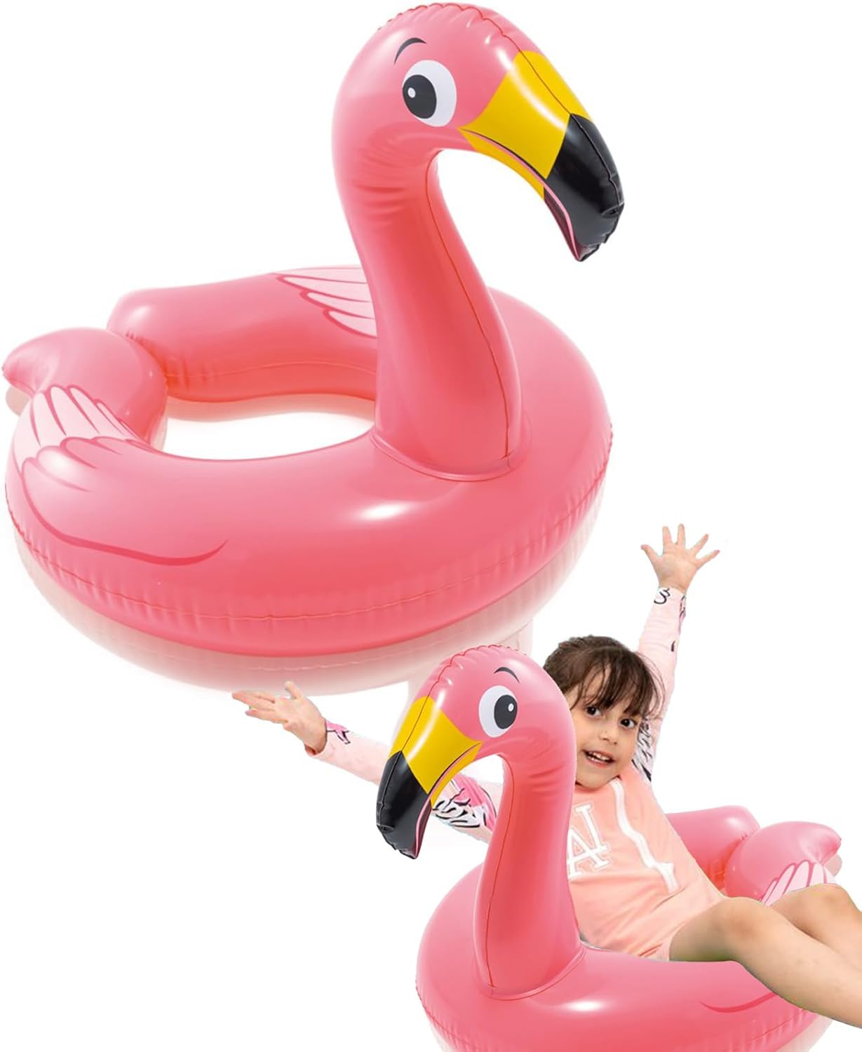 Flotador de piscina Flamingo de 52 cm para niños de 2 a 6 años ...