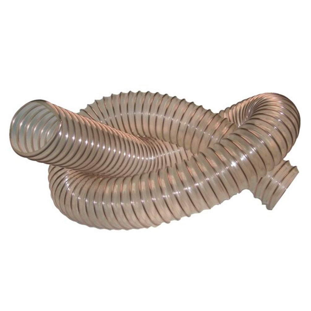 10 M de tuyau flexible d'aspiration bois D. 150 mm spire acier cuivré ...