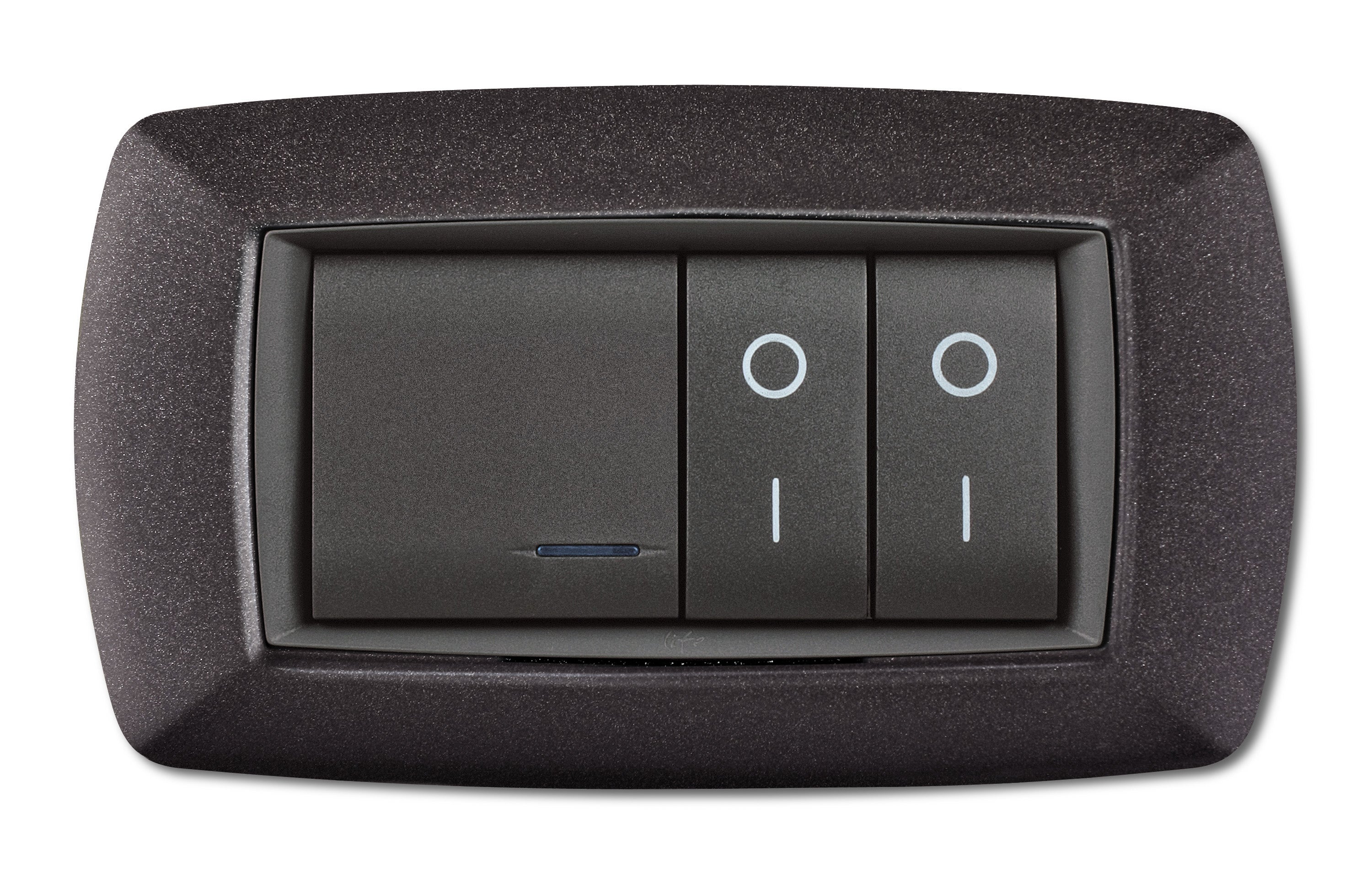 PLATO LIFE LIVING PLAST GRIS NOCHE VULCAN 4P | Leroy Merlin