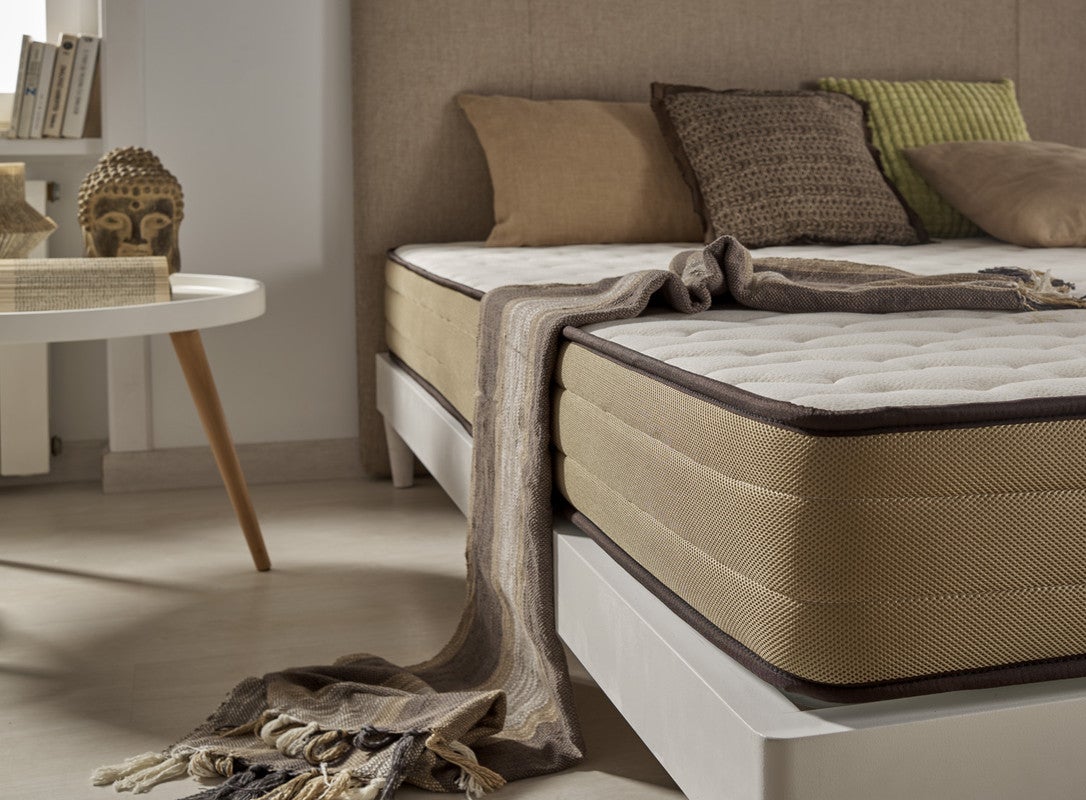 Matelas visco Luxe Bamboo Eco 90X180 IKON SLEEP 18 cm fermeté moyenne ...