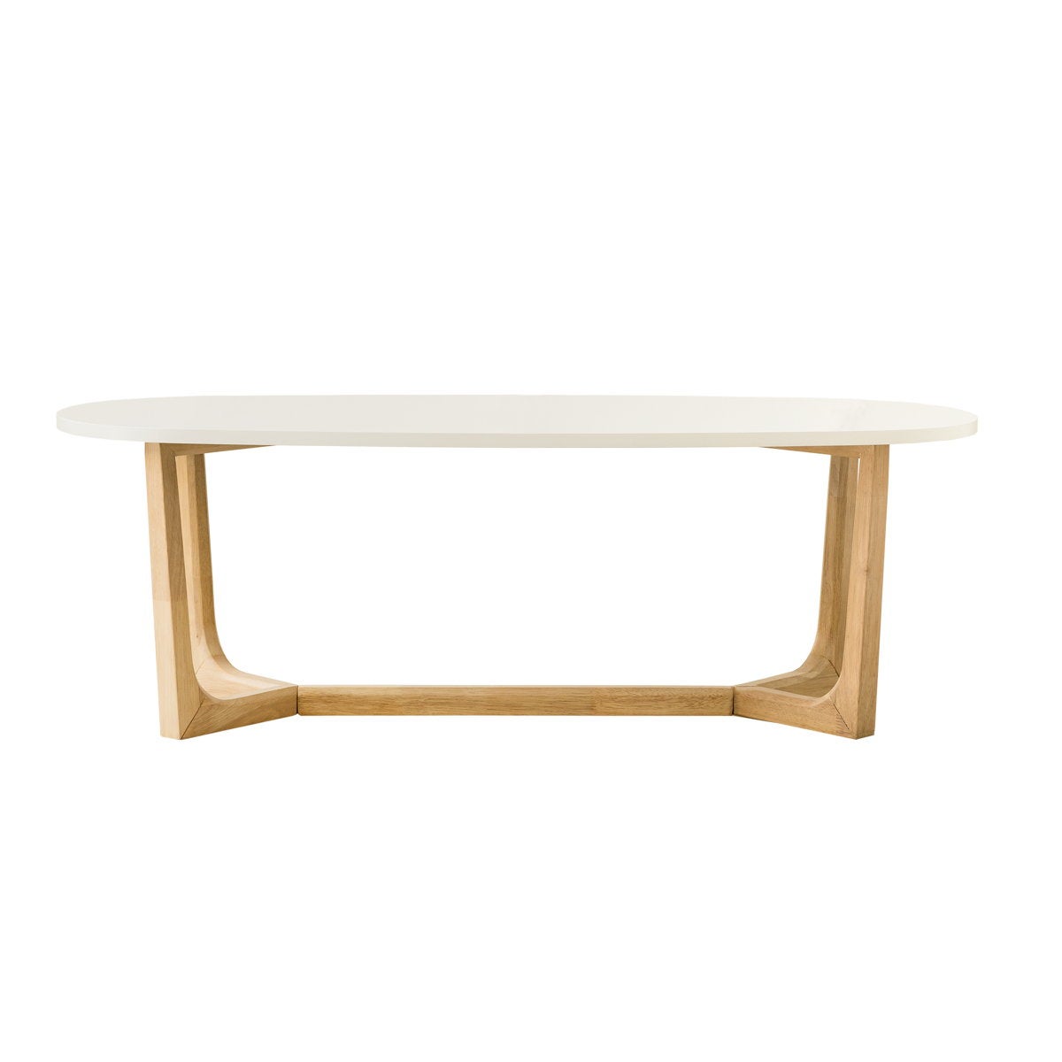 Oval table basse bianche 120 40 cm x 120 cm | Leroy Merlin